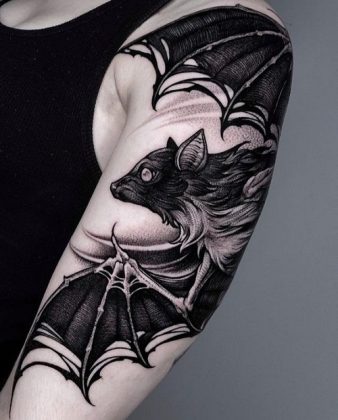 60+ Bold & Beautiful Bat Tattoo Ideas - Fresh Land Magazine