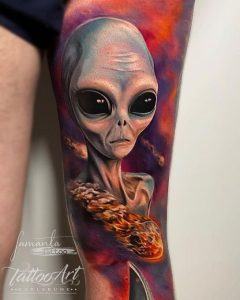 50+ Best Alien Tattoo Design and Ideas - Fresh Land Magazine